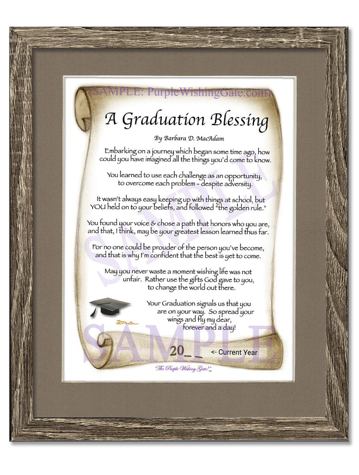 A Graduation Blessing: Personalized Gift! | PurpleWishingGate.com
