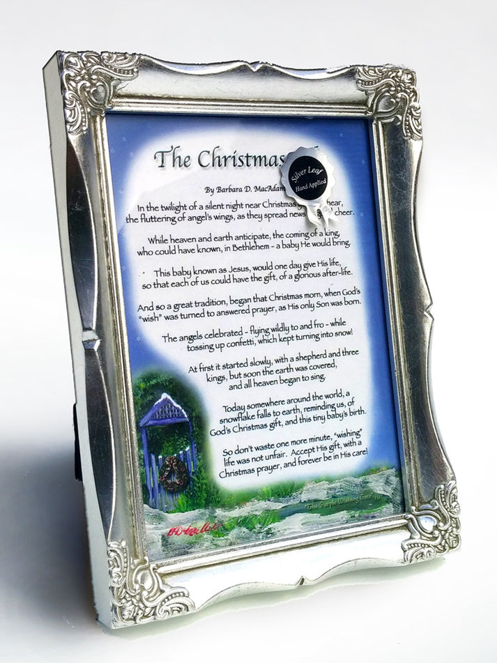The Christmas Gift (in 5x7 Silverleaf Frame) – Purple Wishing Gate